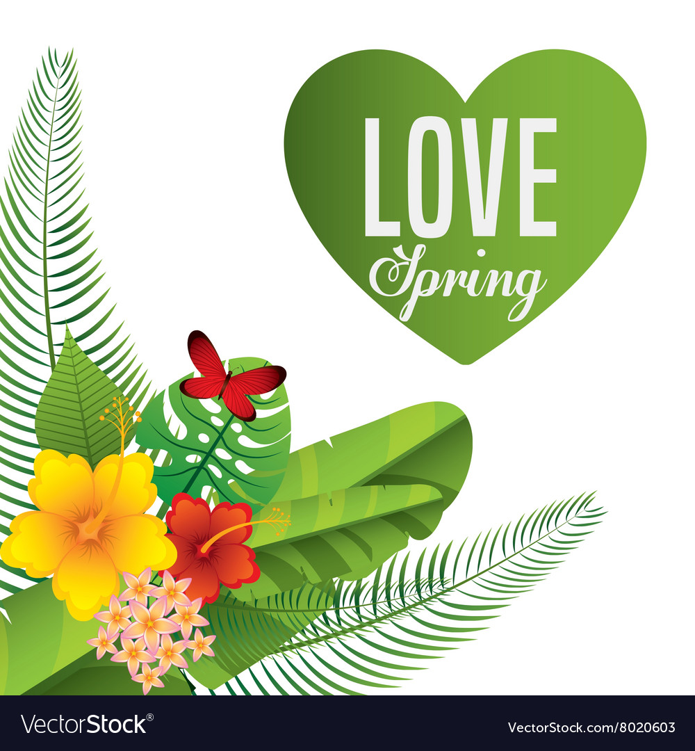 Hello spring design Royalty Free Vector Image - VectorStock