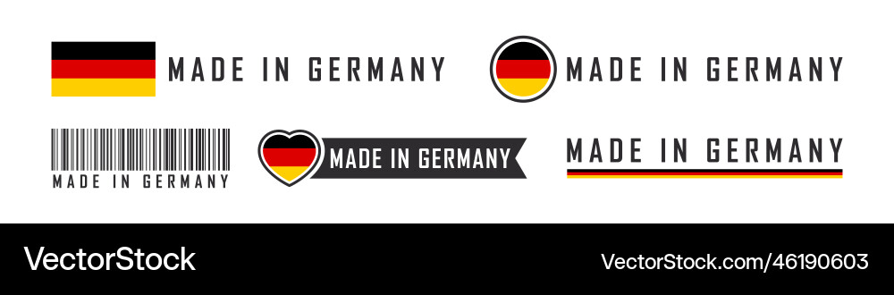 Made in germany logo or labels product Royalty Free Vector