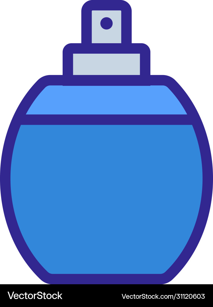 Open women perfume without cap icon outline Vector Image