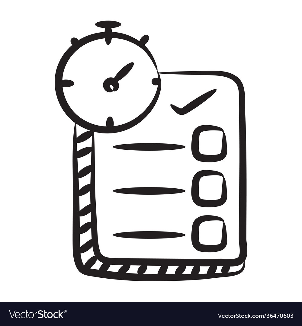 Task deadline Royalty Free Vector Image - VectorStock