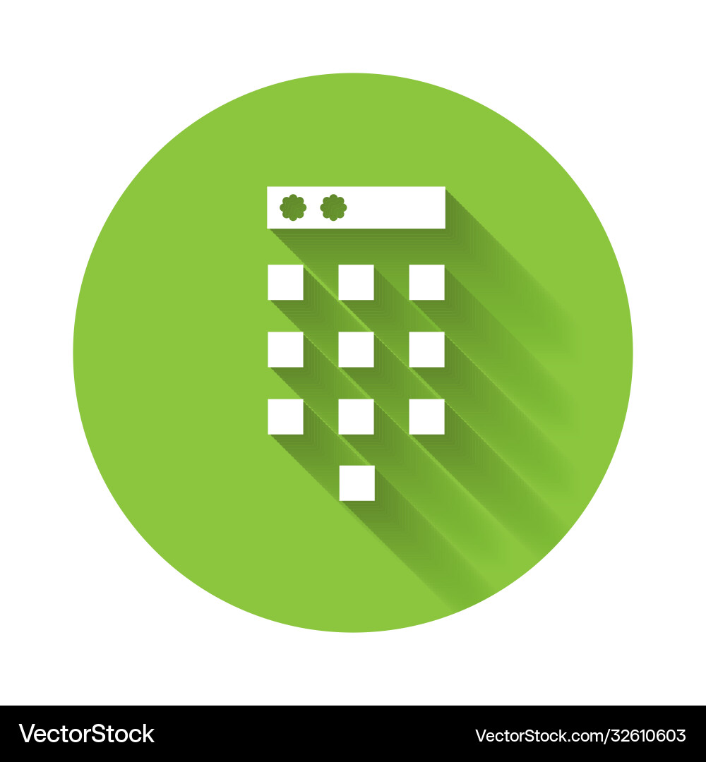 White password protection and safety access icon Vector Image