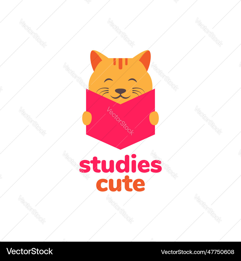 Studying Cute Cat