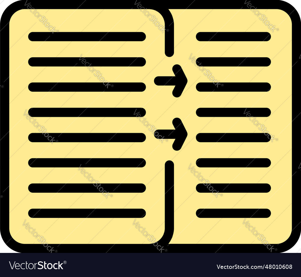 Loan document icon flat Royalty Free Vector Image