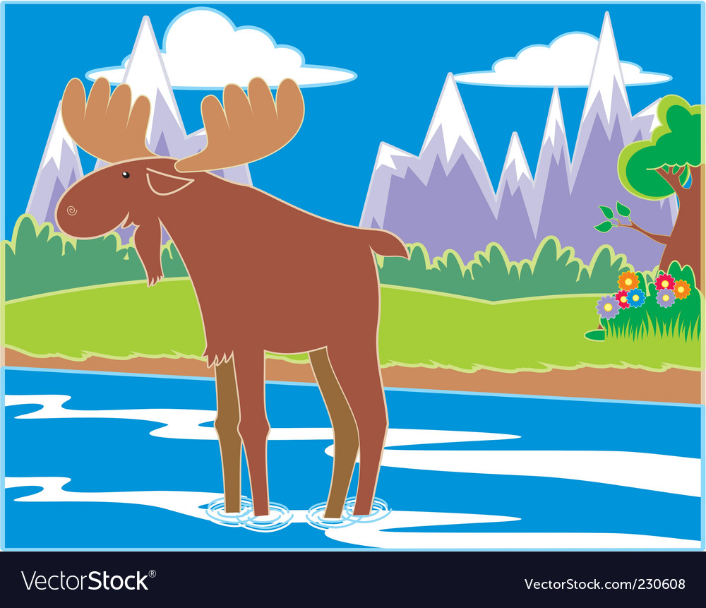 Moose Royalty Free Vector Image - VectorStock