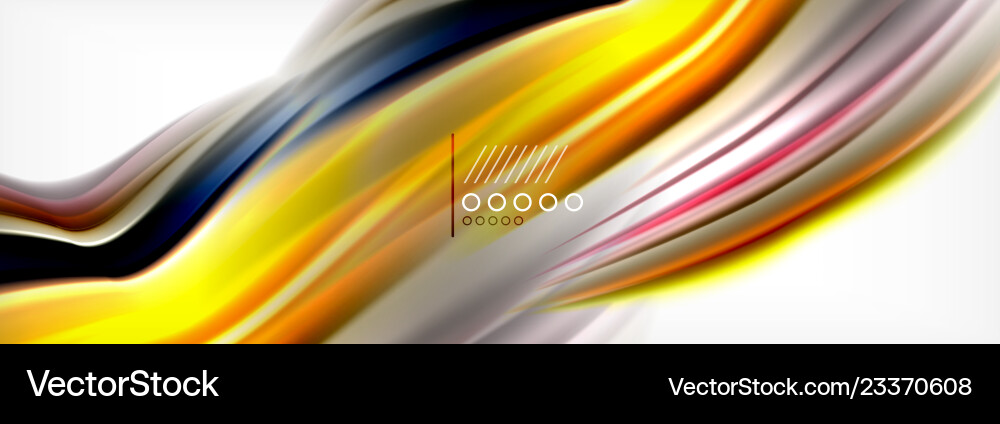 Smooth liquid blur wave background color flow Vector Image
