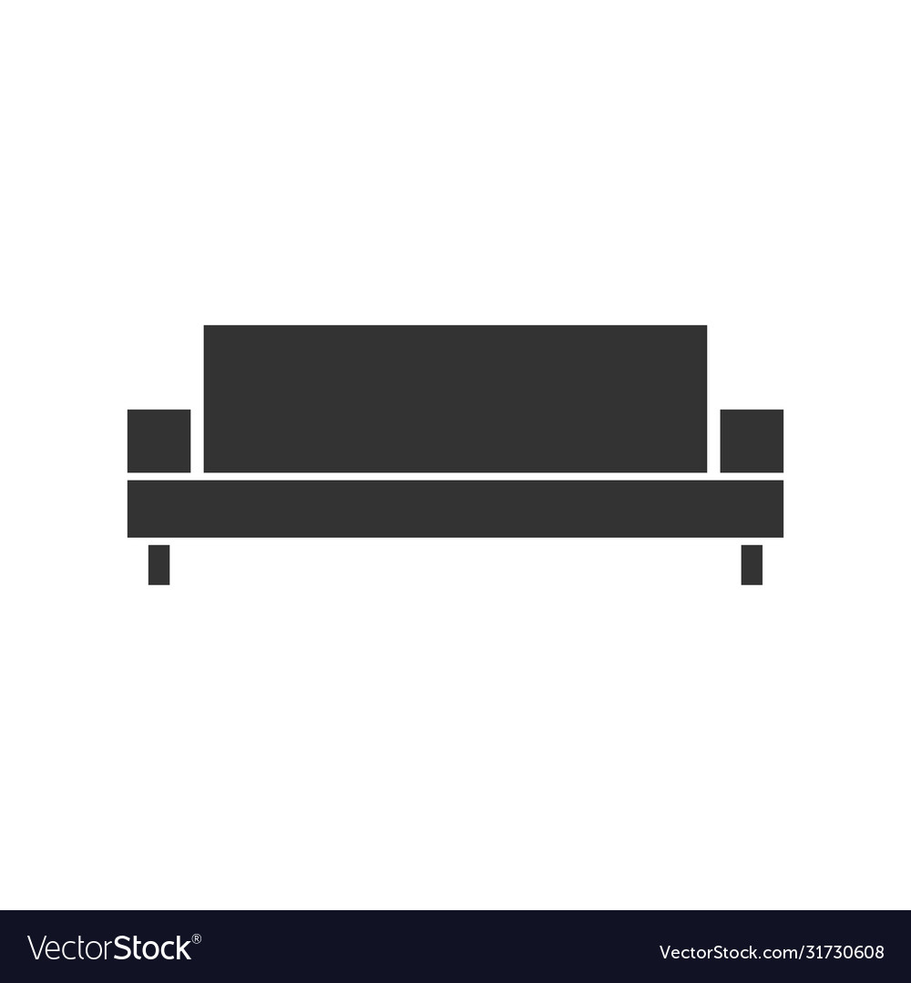 Sofa icon flat Royalty Free Vector Image - VectorStock