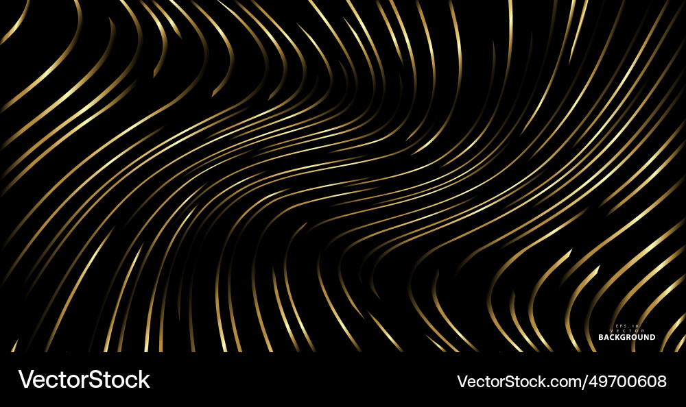 Stripe pattern gold luxury color gold glitter Vector Image