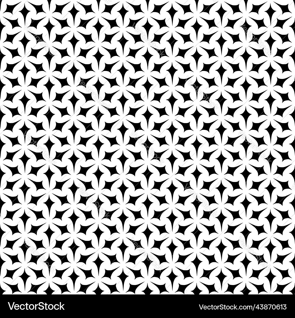 A seamless all-over pattern of four-point stars Vector Image