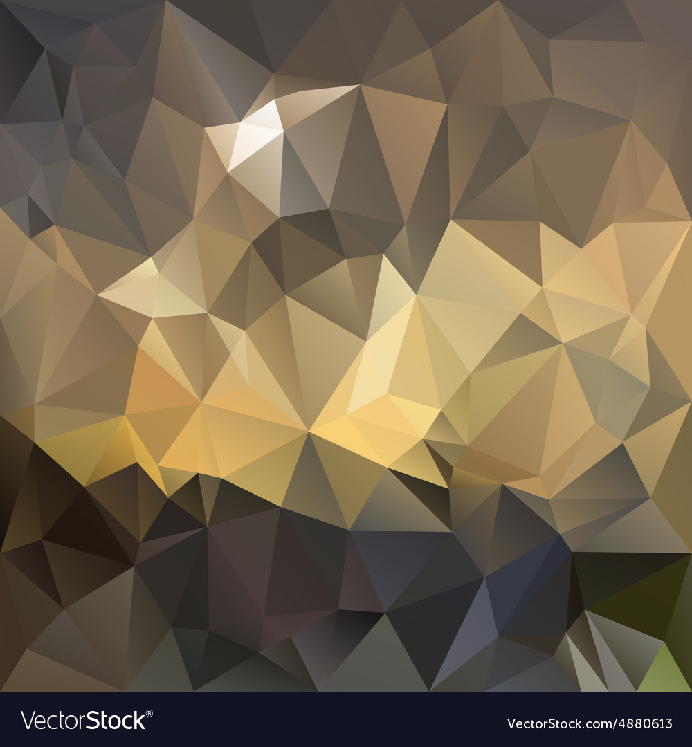 Brown polygonal triangular pattern background Vector Image
