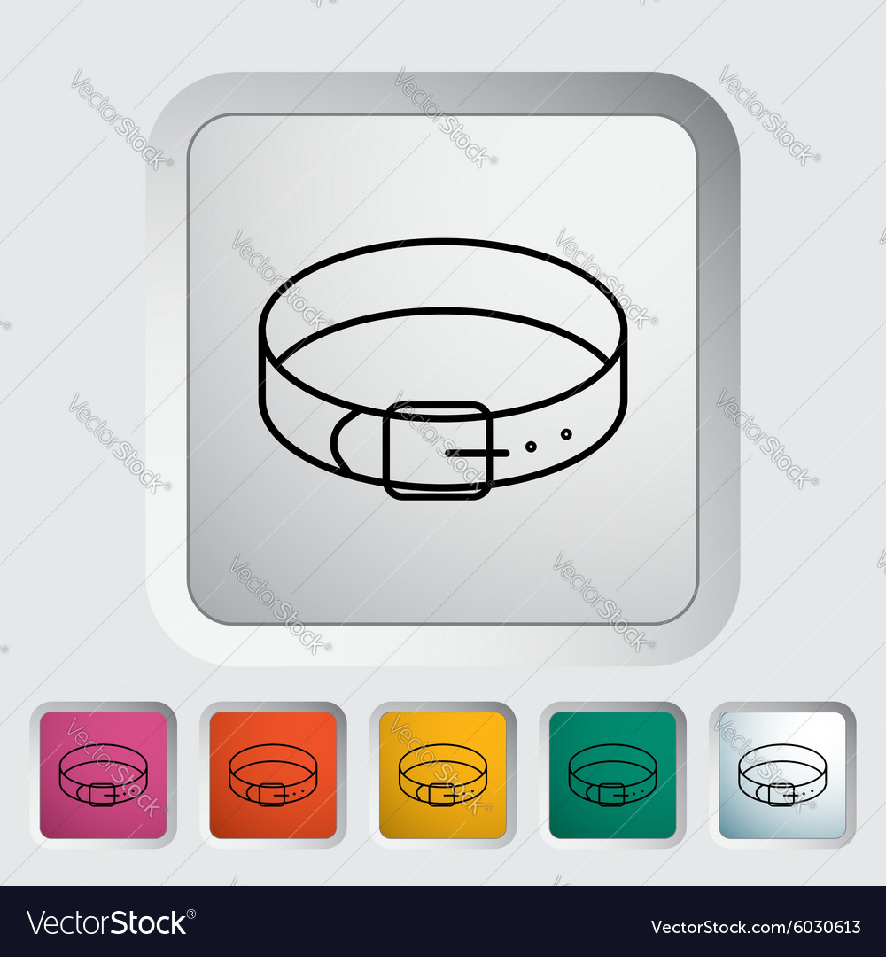 Collar icon Royalty Free Vector Image - VectorStock