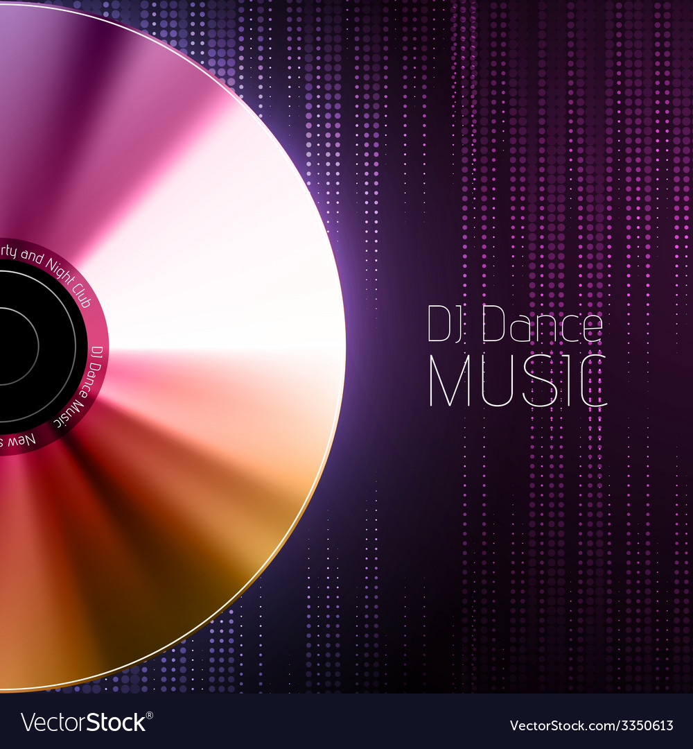 Disco abstract background Record or disk Vector Image