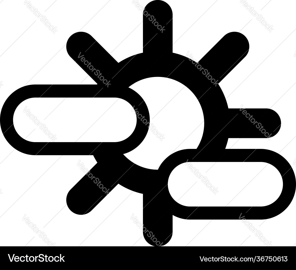 Fog with sun on a white background Royalty Free Vector Image