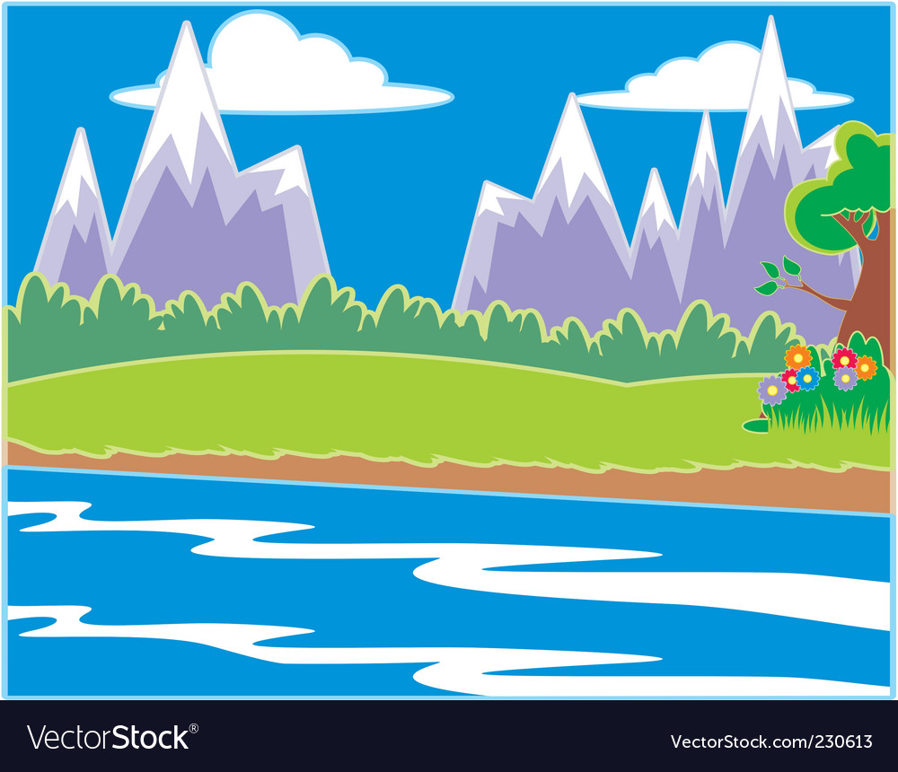 Landscape Royalty Free Vector Image - VectorStock