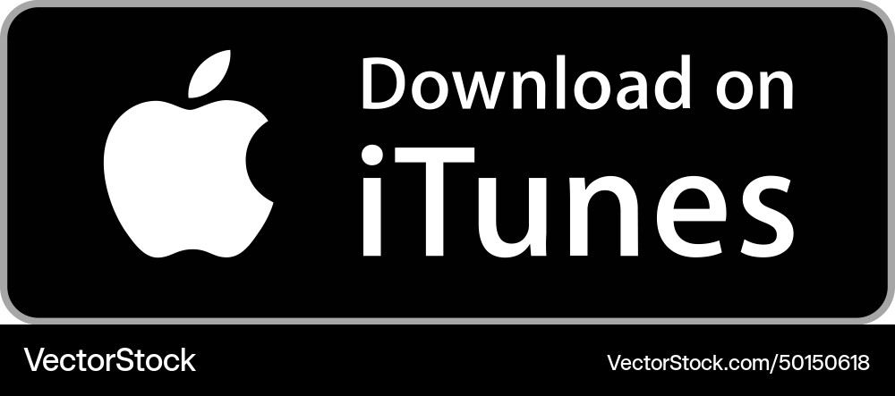 Apple app store logo download on itunes Royalty Free Vector