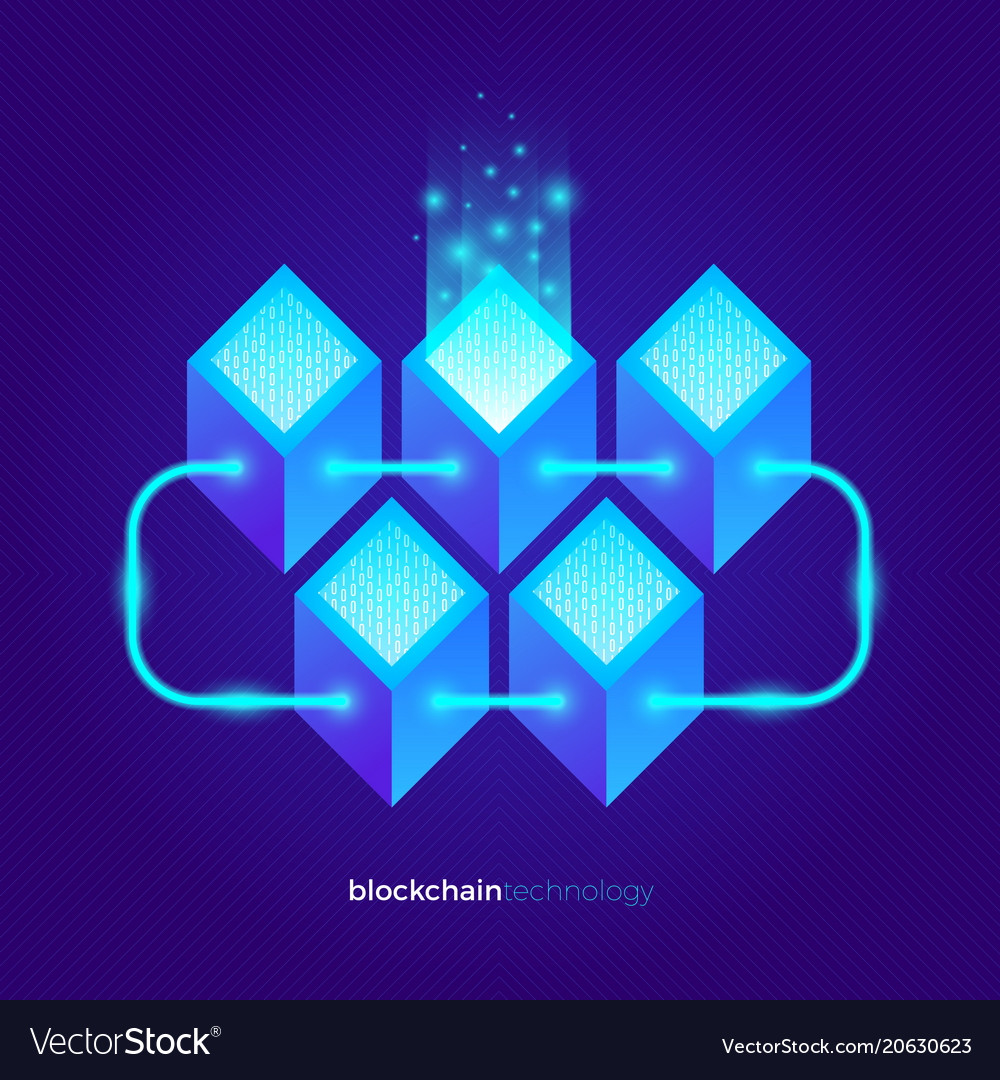 Cryptocurrency data abstract design Royalty Free Vector