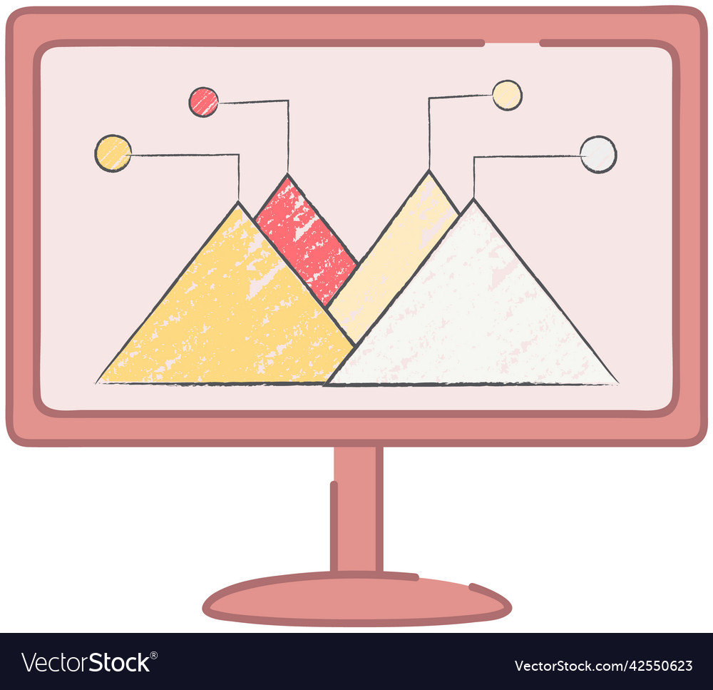 Data analysis research statistics concept Vector Image