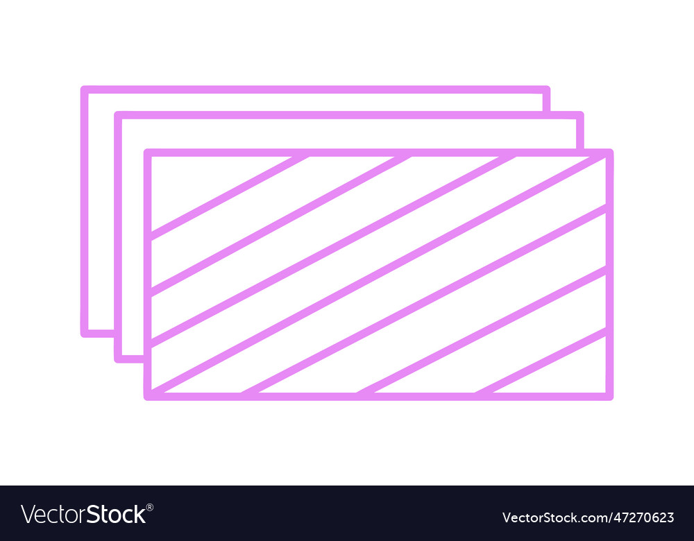 Linear rectangle element Royalty Free Vector Image