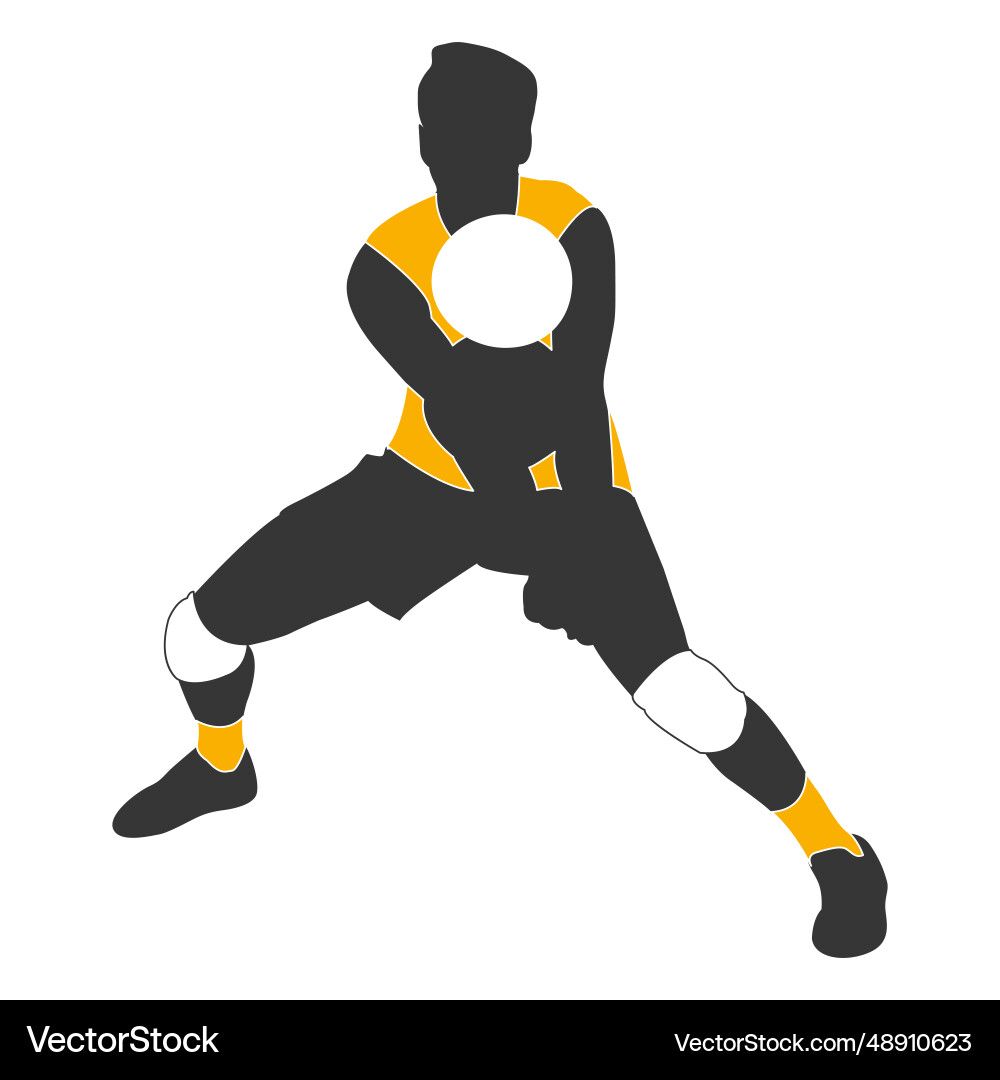 Male volleyball player Royalty Free Vector Image