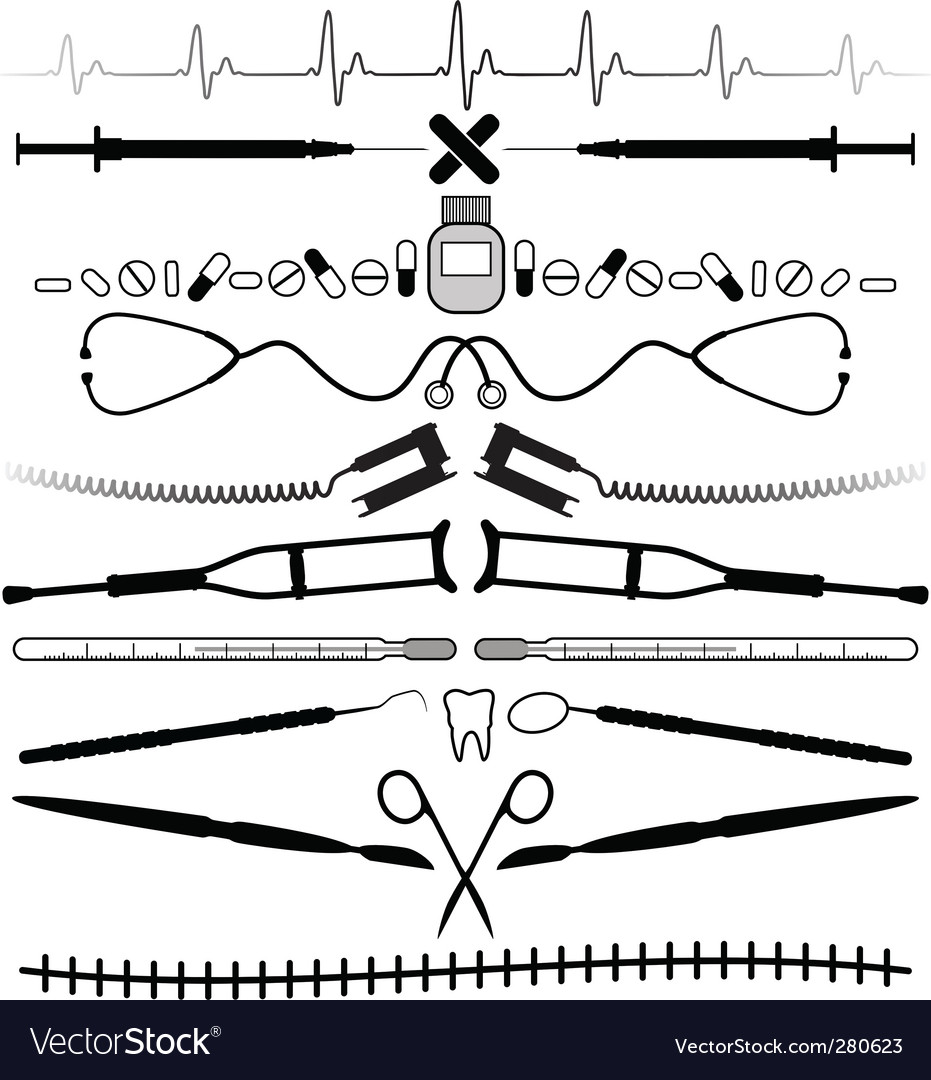 Medical text breaks Royalty Free Vector Image - VectorStock