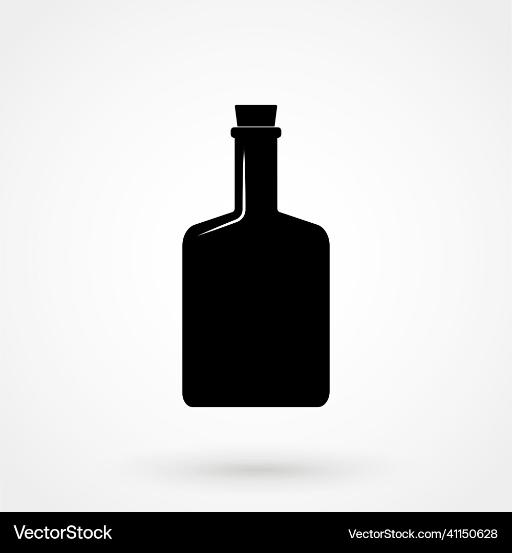 Bottles of alcohol icon Royalty Free Vector Image