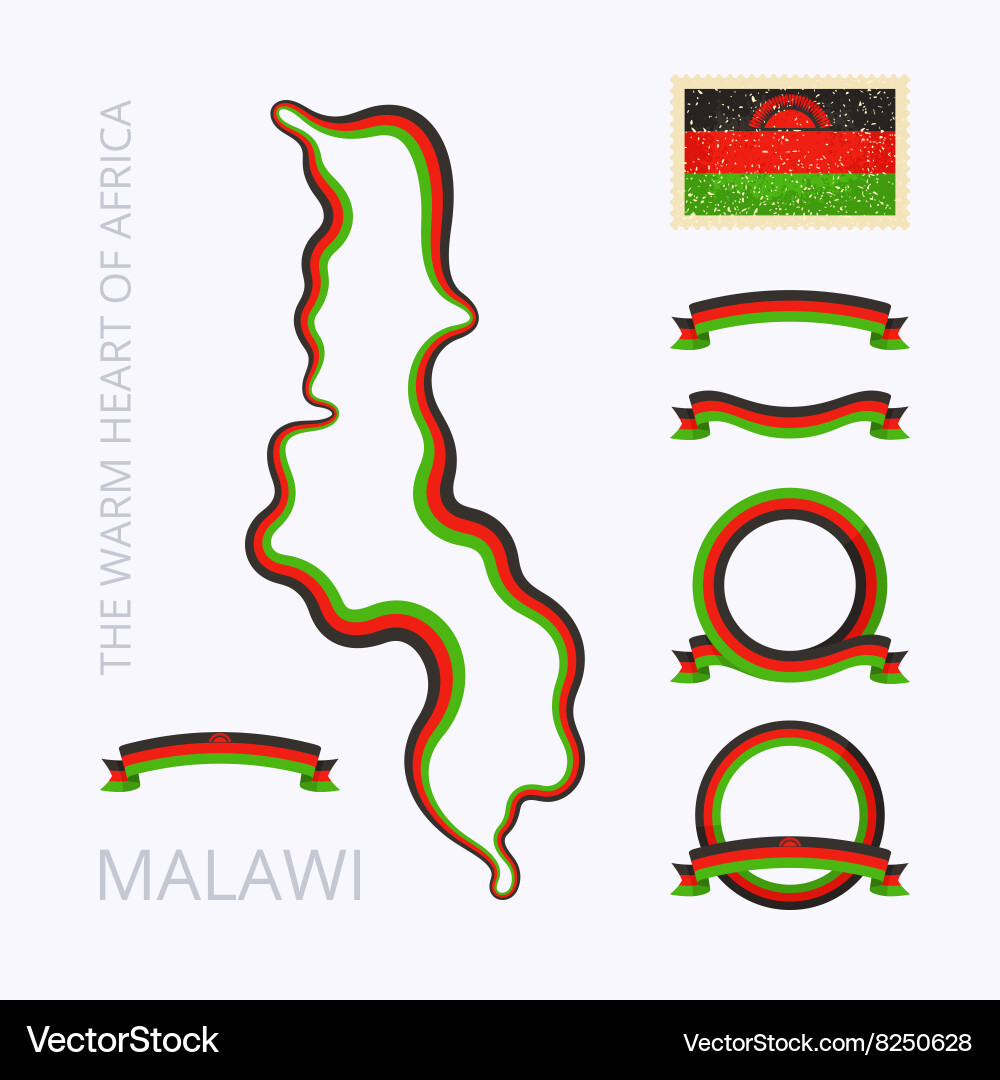 Colors of malawi Royalty Free Vector Image - VectorStock