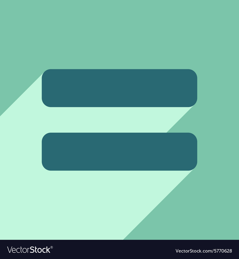 Flat with shadow icon and mobile application Vector Image