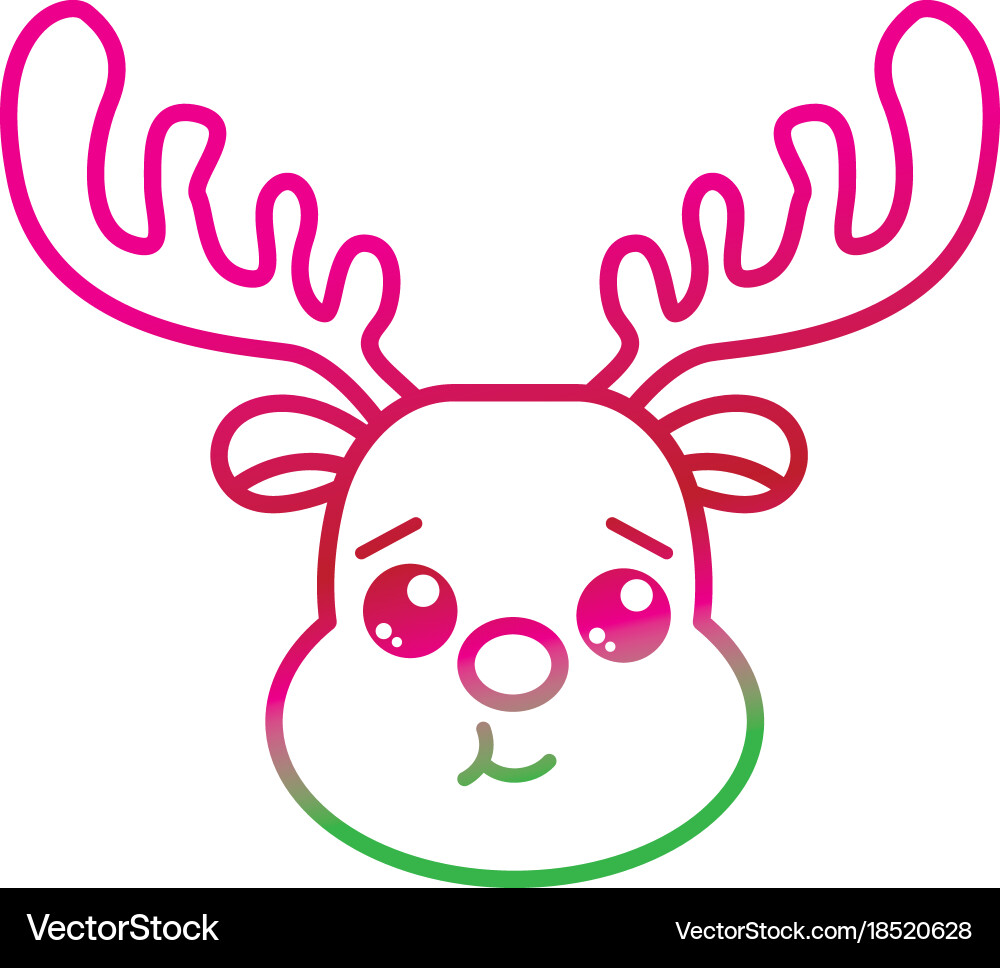 Isolated reindeer design Royalty Free Vector Image