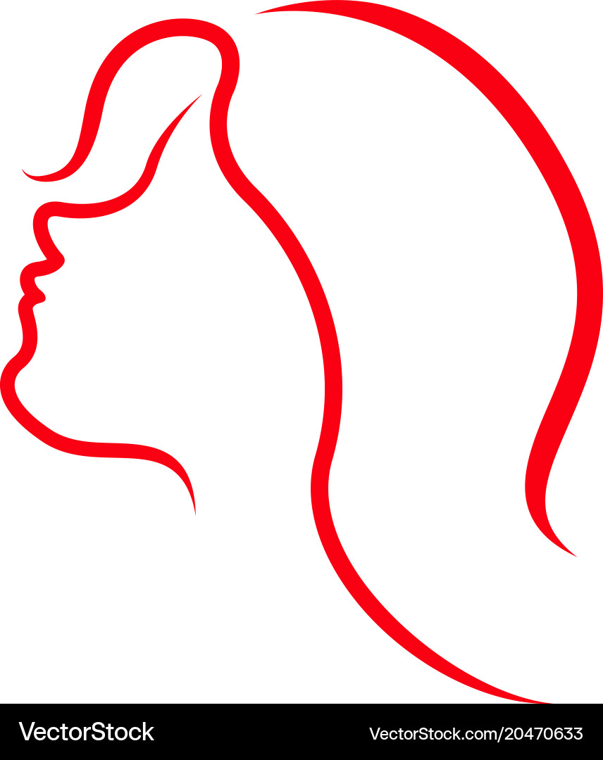 Abstract happy woman icon Royalty Free Vector Image