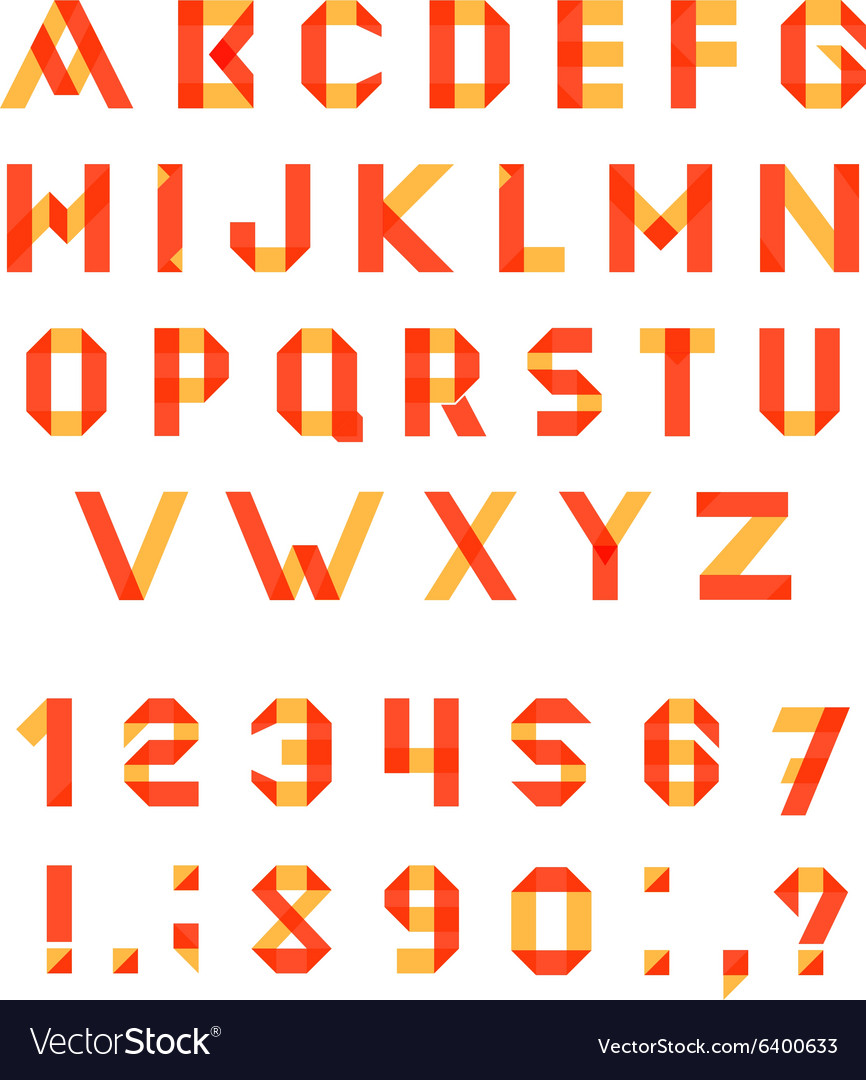 Alphabet Set Royalty Free Vector Image - VectorStock