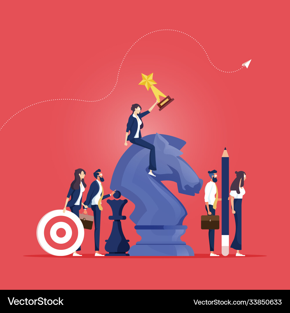 Business planning and strategy team concept Vector Image