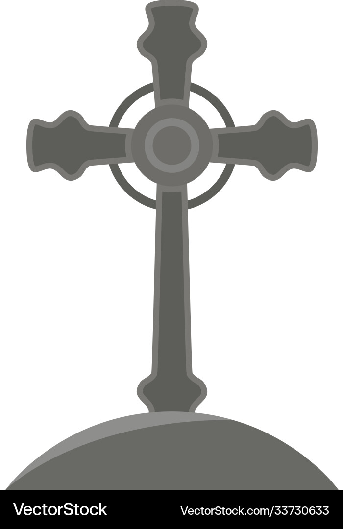 Cross grave icon design Royalty Free Vector Image