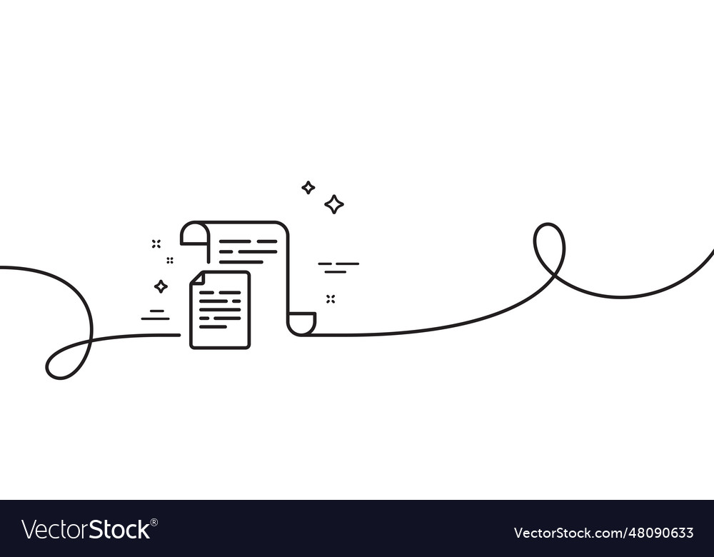 Documents line icon doc file page sign Royalty Free Vector