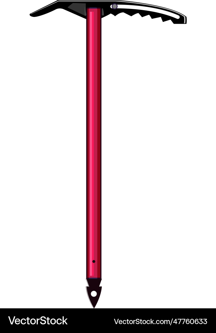 Equipment ice axe cartoon Royalty Free Vector Image