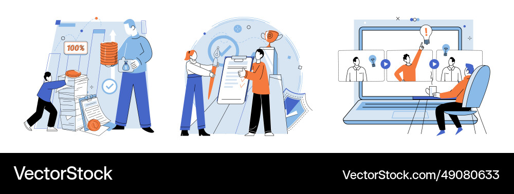 Established business concepts drive innovation Vector Image