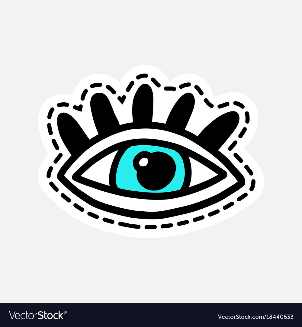 Isolated patch design Royalty Free Vector Image