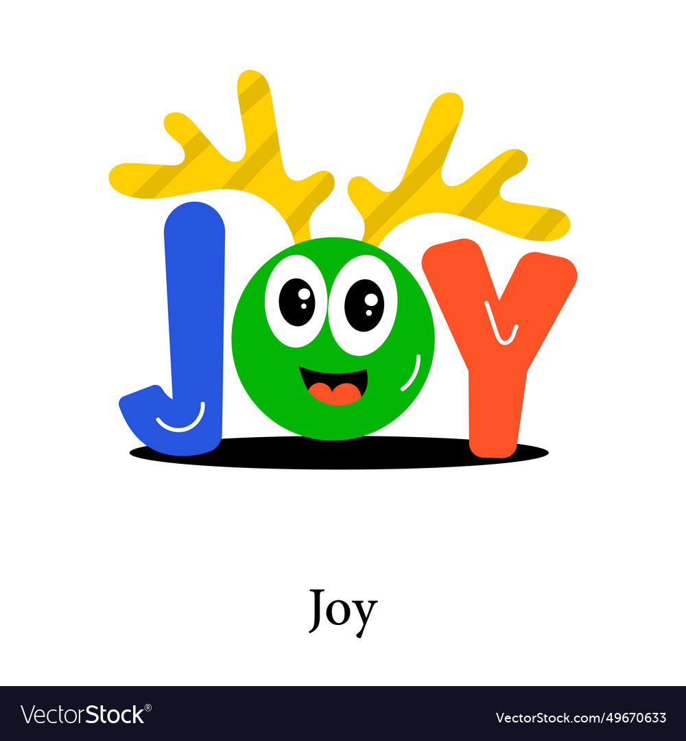 Joy Royalty Free Vector Image - VectorStock