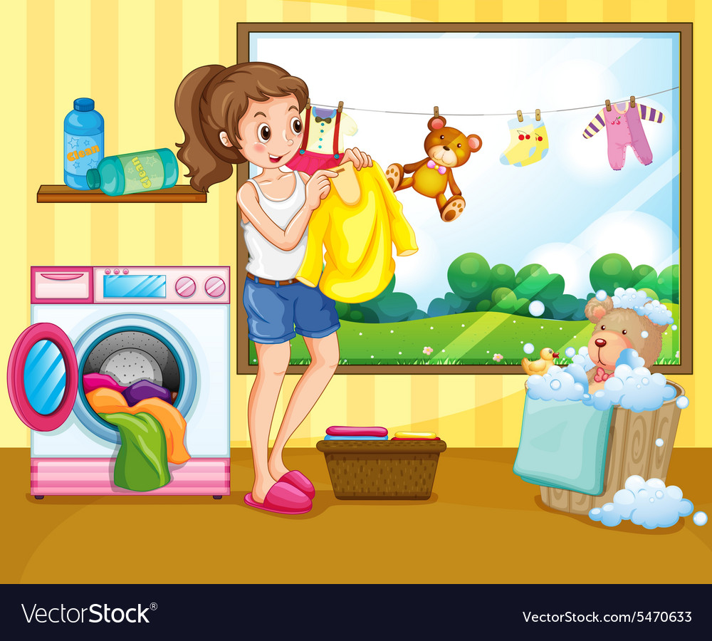 Laundry Royalty Free Vector Image - VectorStock