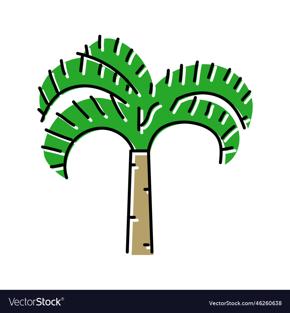 Christmas palm tree color icon Royalty Free Vector Image Christmas palm tree color icon Royalty Free Vector Image