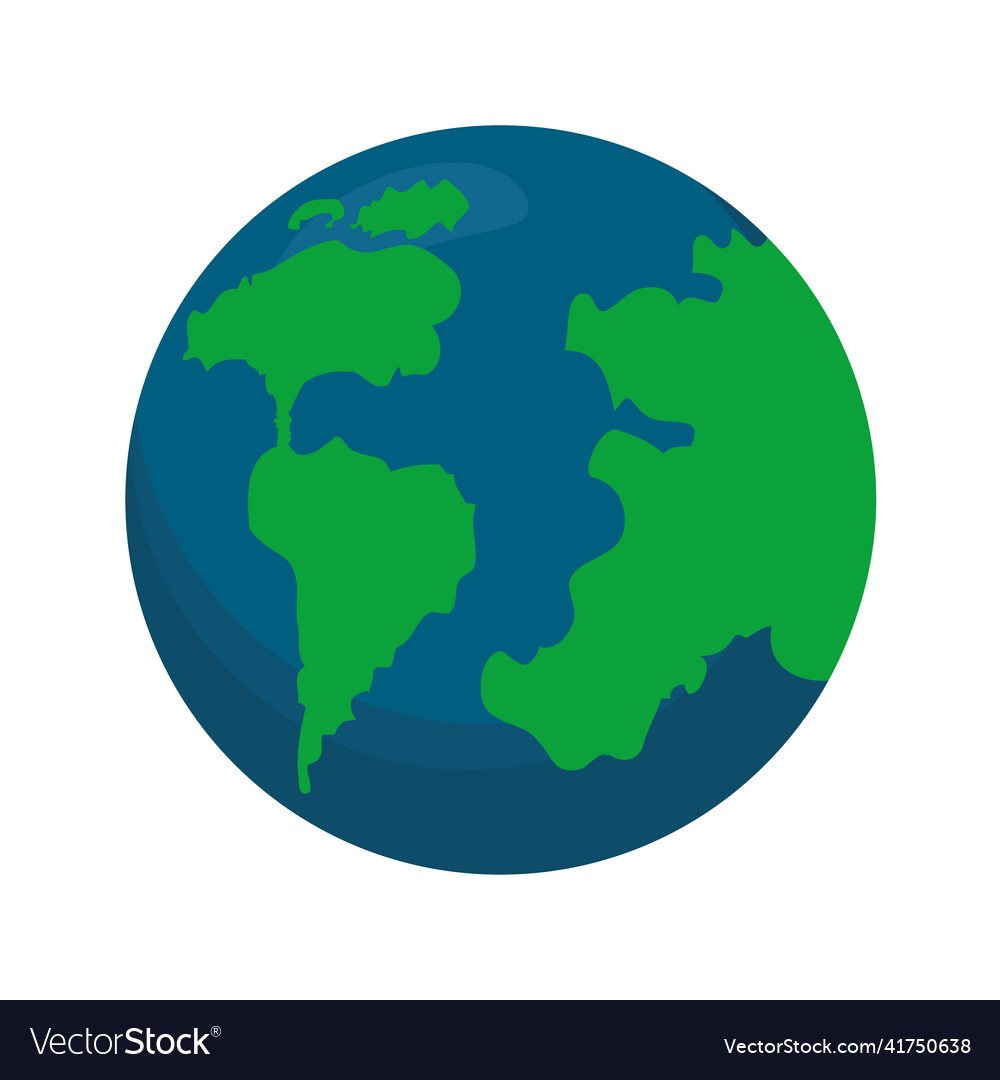 Earth planet design Royalty Free Vector Image - VectorStock