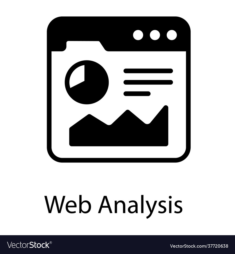 Web analysis Royalty Free Vector Image - VectorStock