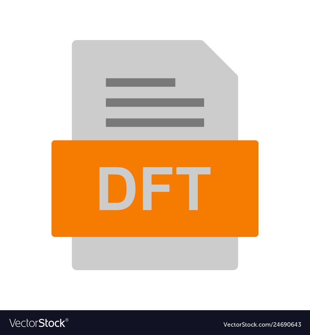 Dft File Document Icon Royalty Free Vector Image