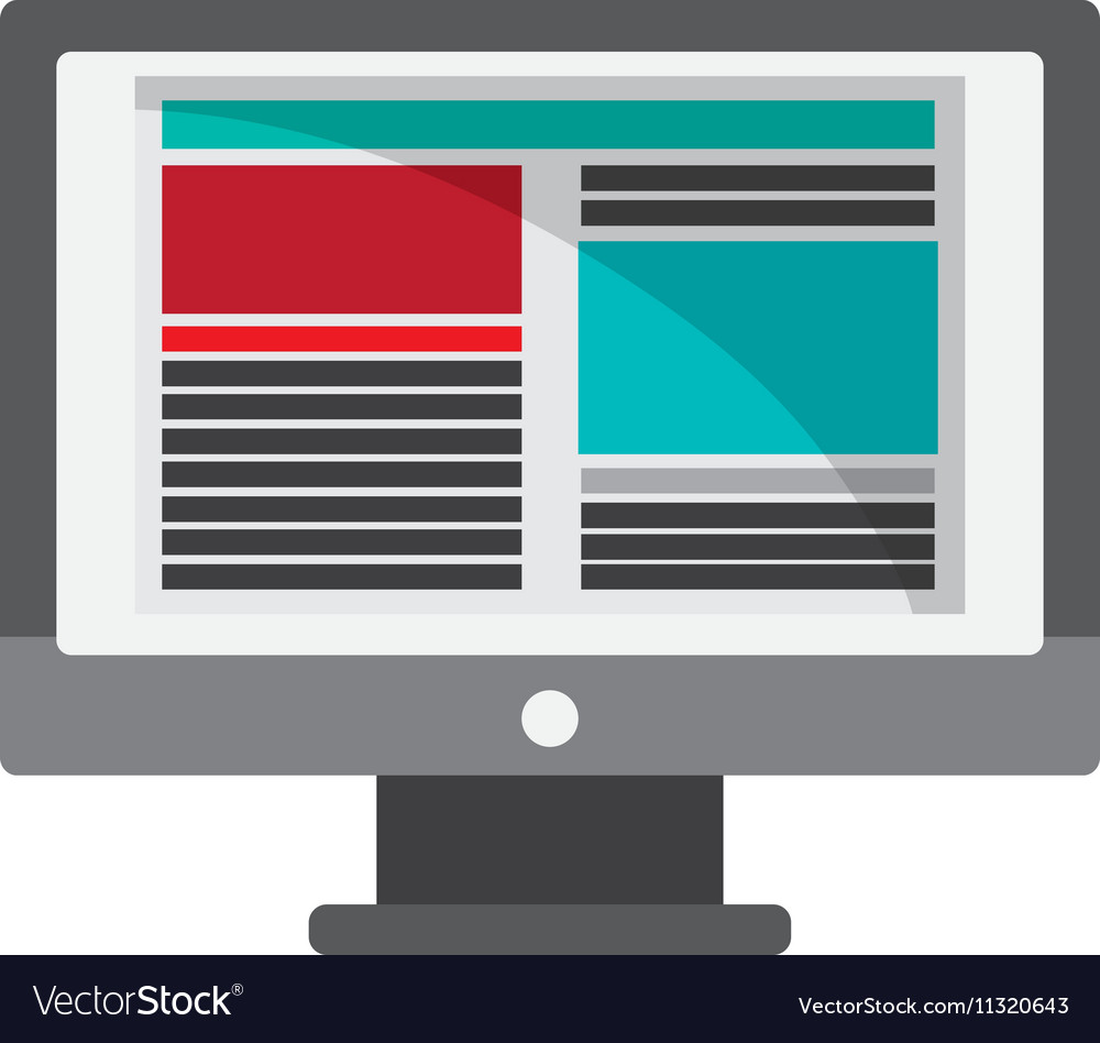 Isolated computer device design Royalty Free Vector Image