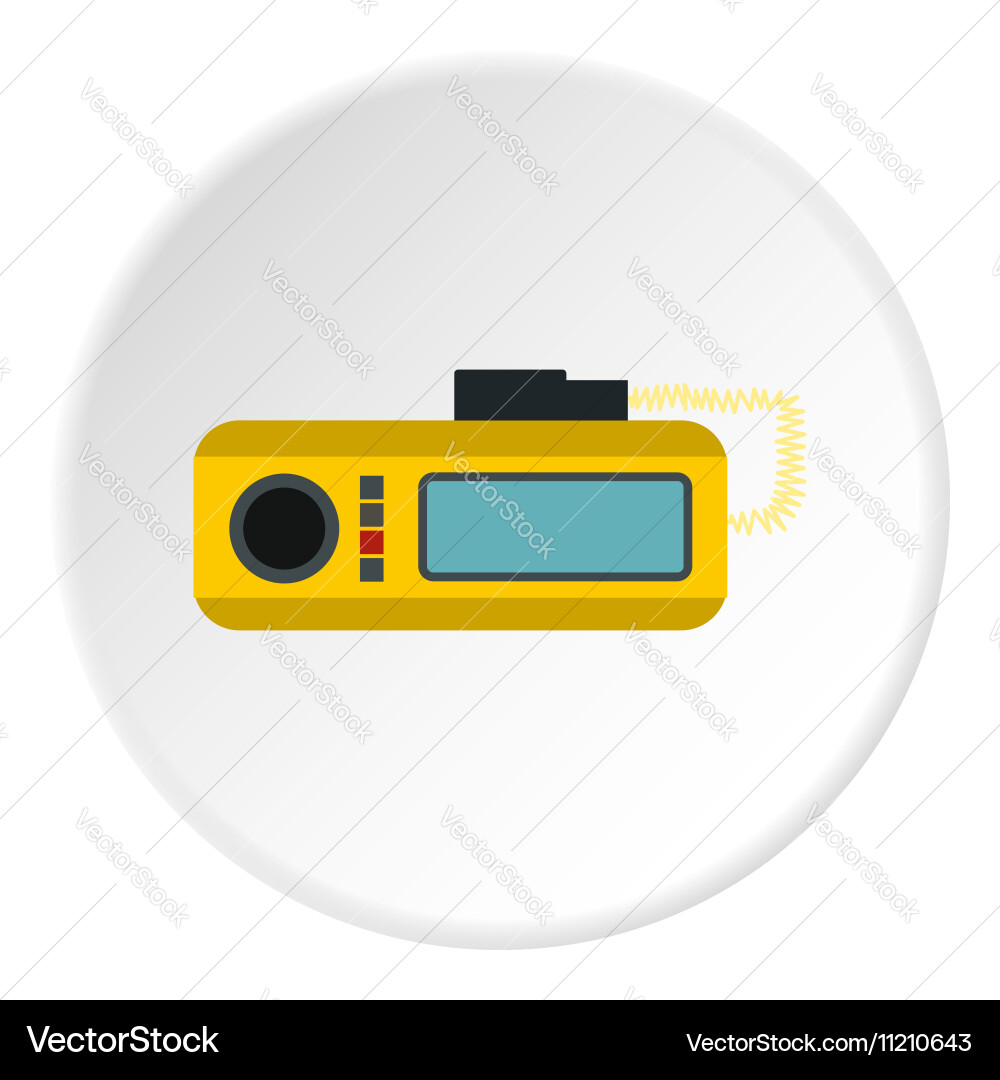 Radio taxi icon flat style Royalty Free Vector Image