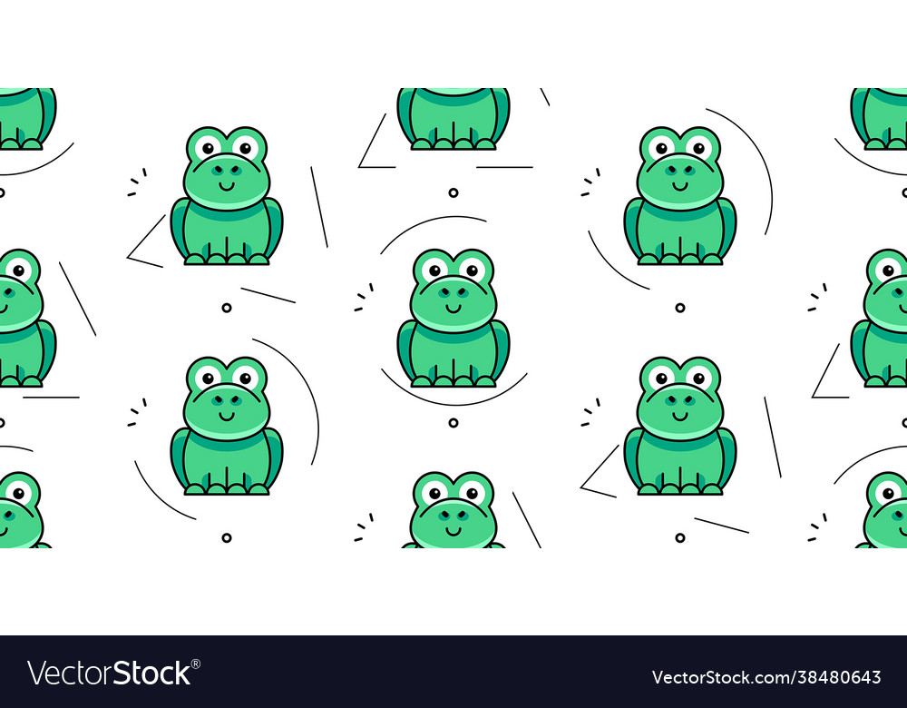 Seamless pattern with toads Royalty Free Vector Image