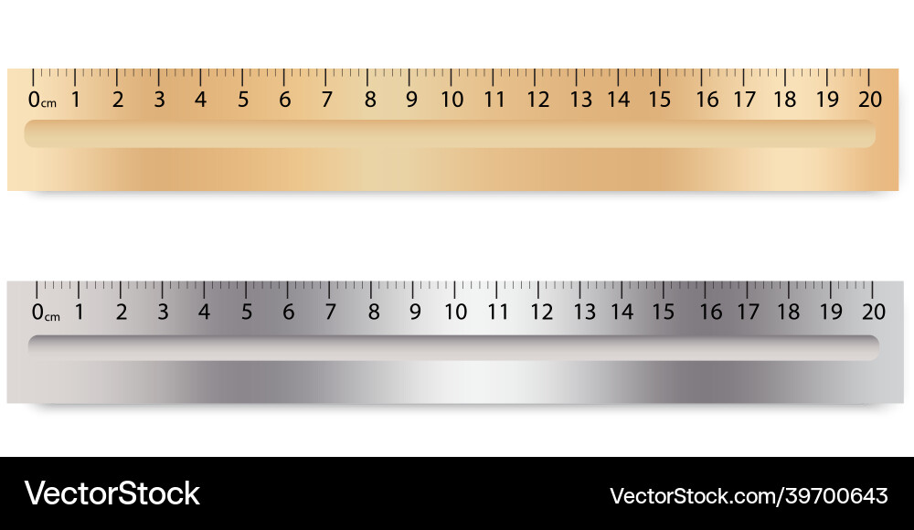 Steel rulers education background office Vector Image