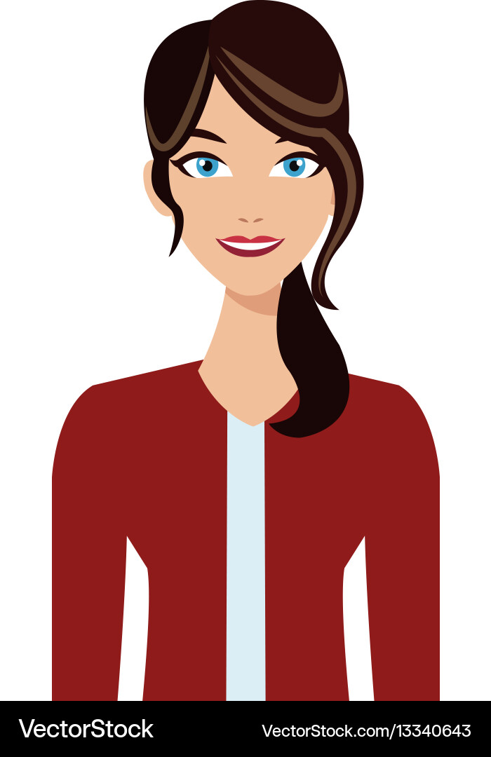 Woman cartoon icon Royalty Free Vector Image - VectorStock