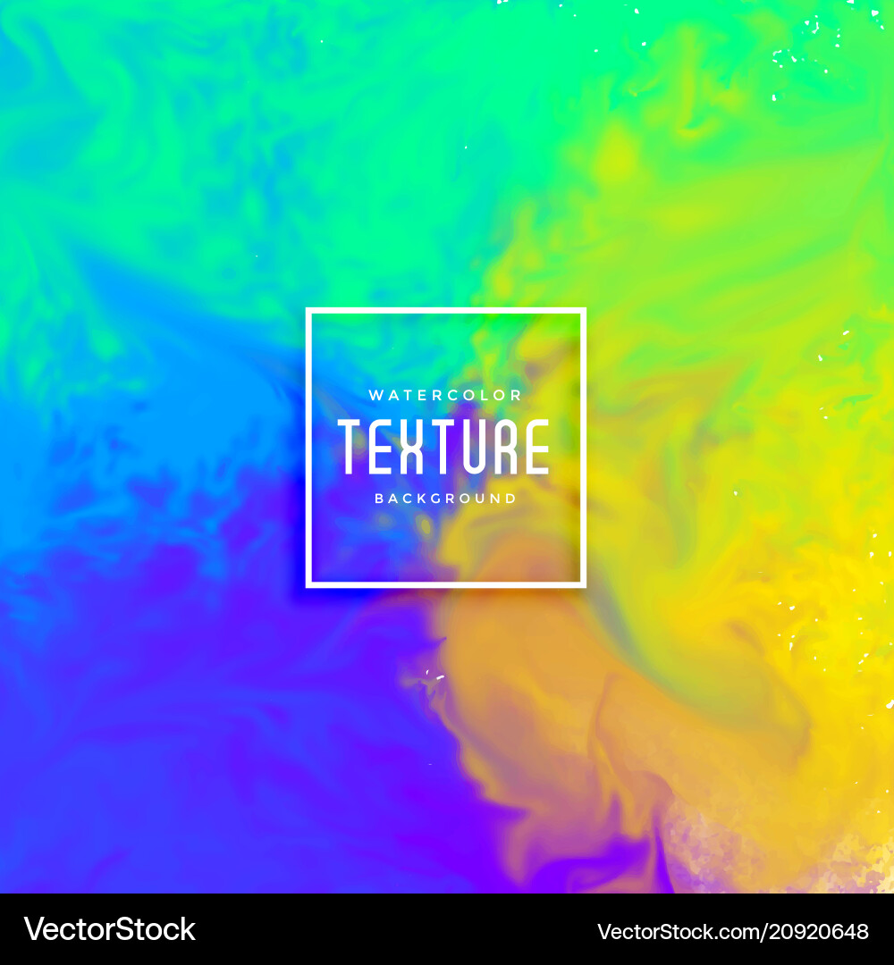 Abstract colorful bright ink flow watercolor Vector Image