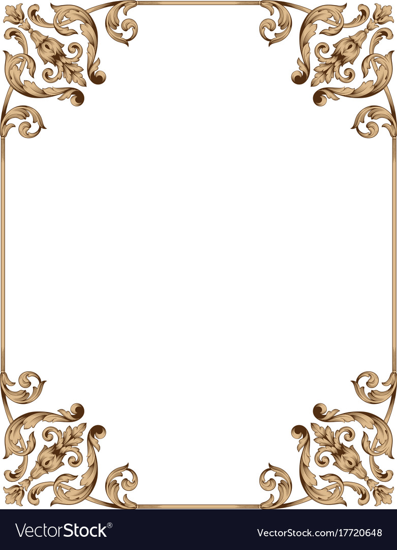 Classical baroque Royalty Free Vector Image - VectorStock