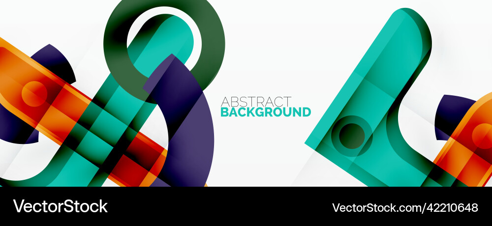 Color geometric stripes lines abstract background Vector Image