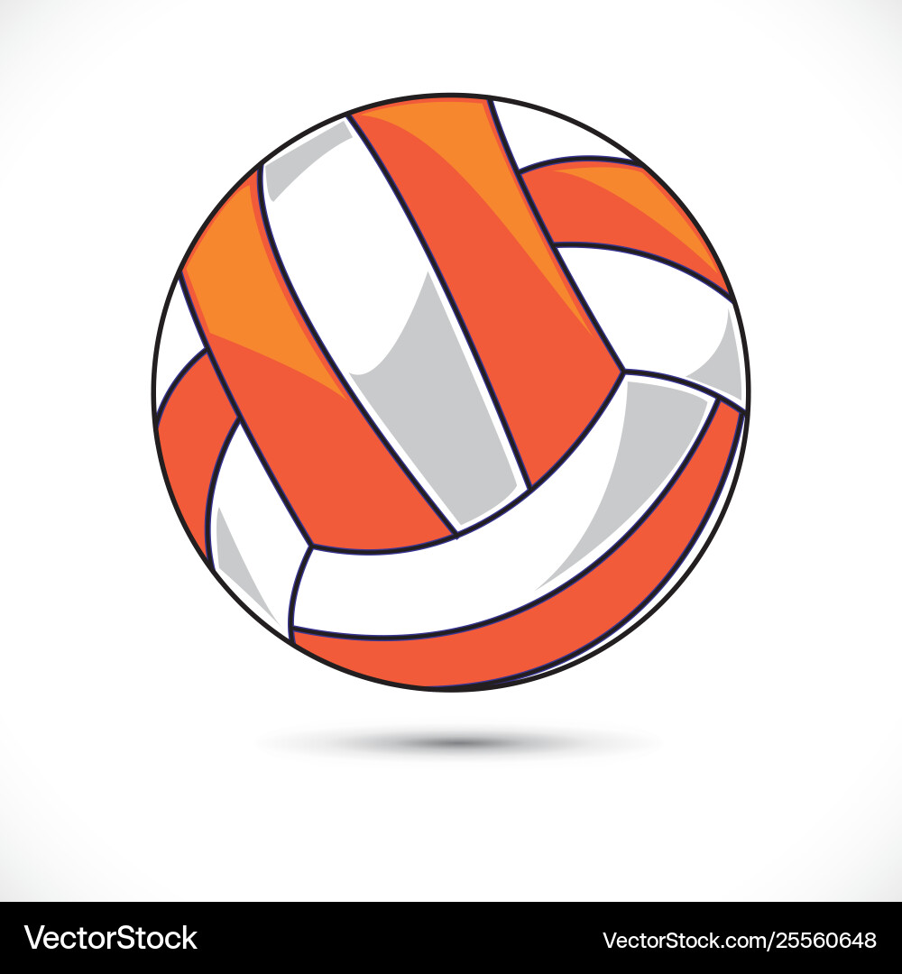 Colored volleyball sport ball Royalty Free Vector Image
